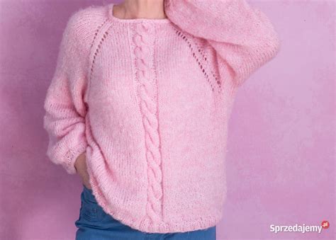 Sweter R Cznie Robiony Na Drutach Oversize Gdynia Sprzedajemy Pl