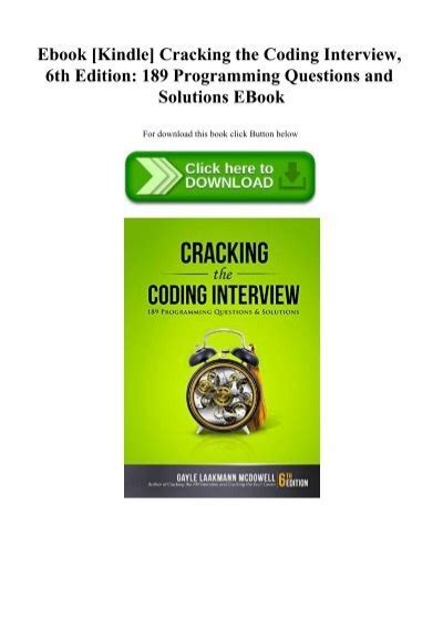 ebook [kindle] cracking the coding interview 6th edition 189 programming questions and solutions