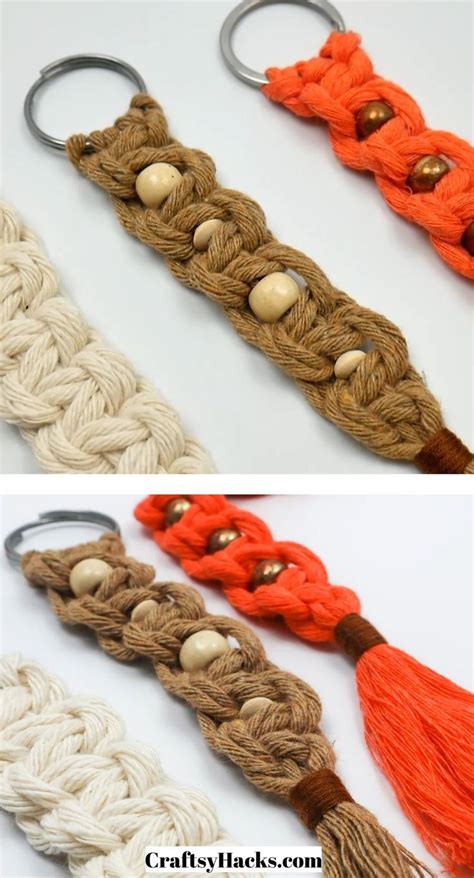 Diy Macrame Keychain Step By Step Tutorial Artofit