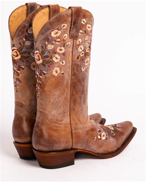 Shyanne Women S Floral Embroidered Western Boots Snip Toe Country