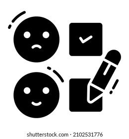 Customer Satisfaction Icon Survey Feedback Modern Stock Vector Royalty