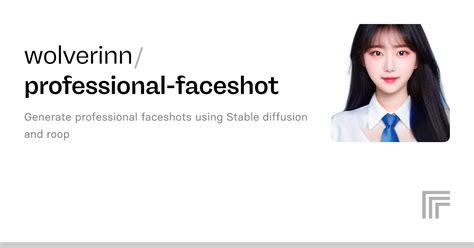 Wolverinn Professional Faceshot Run With An Api On Replicate