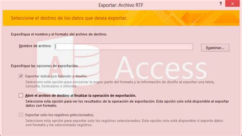 Exportar Datos En Access Gu A Paso A Paso