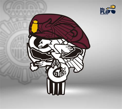 Parche Calavera del GEO de Policía Nacional MrPolicia