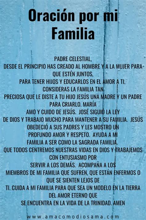 Oración por mi Familia Ama Como Dios Ama