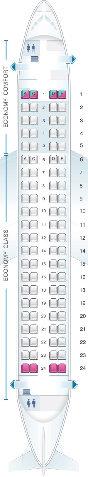 Embraer United Seat Map