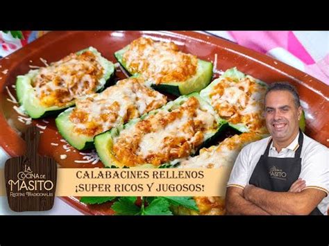 Calabacines Rellenos De Carne Al Horno Mirlo Blanco