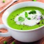 Velouté de petits pois neige de chèvre frais La recette Thermomix