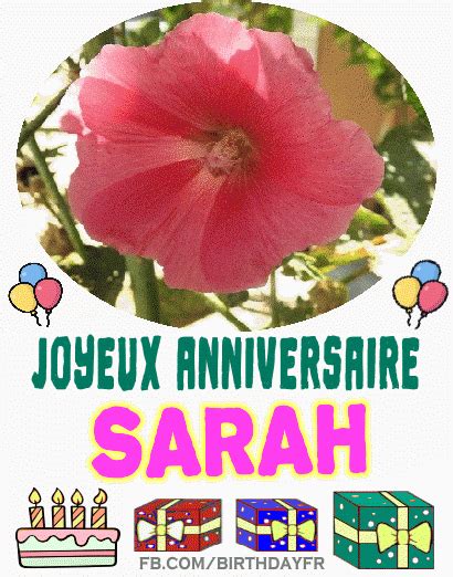 Joyeux Anniversaire Sarah HBDAY ART FR