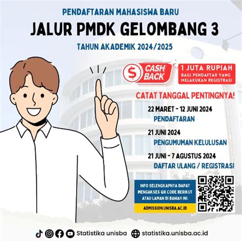 PENDAFTARAN MAHASISWA BARU GELOMBANG 3 Program Studi Statistika