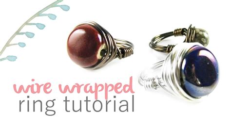 Wire Wrapped Ring Tutorial Easy Jewellery Making Youtube