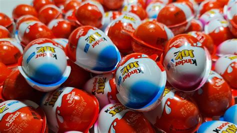 Satisfying Yummy Kinder Joy Surprise Egg Toys Opening A Lot Of Kinder