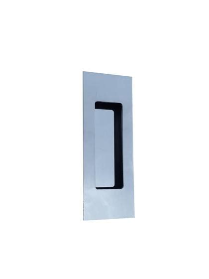 Puxador Concha Inox Embutir Porta Correr C Aba Escov 250 Mm DPQ