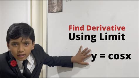 calculus lec 5 find derivative of y cosx using limit youtube