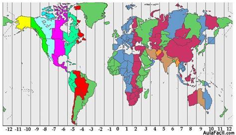 Mapa De Zonas Horarias Ouiluv