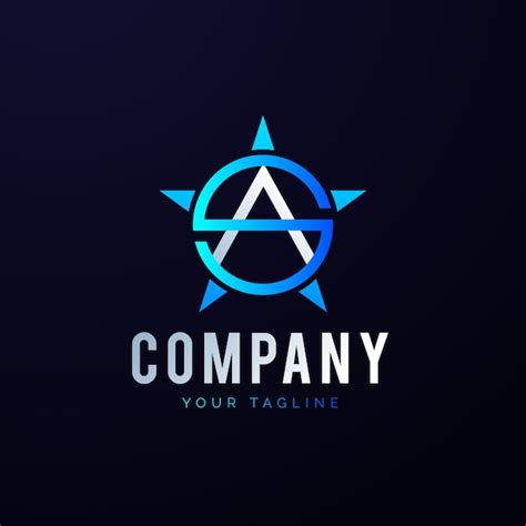 Free Vector Monogram Letter Logo Design Template