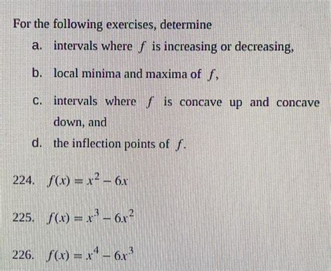 solved for the following exercises determine a intervals