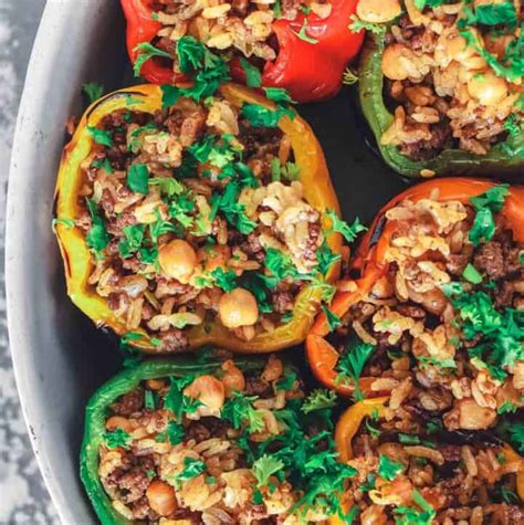 Italian Stuffed Peppers The Mediterranean Dish