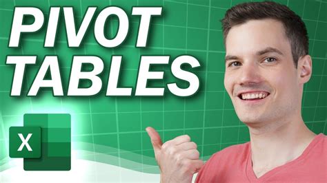 how to create pivot table in excel youtube