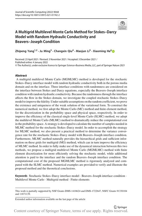 a multigrid multilevel monte carlo method for stokes darcy model with random hydraulic
