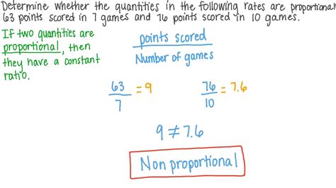question video determining whether two quantities are proportional nagwa