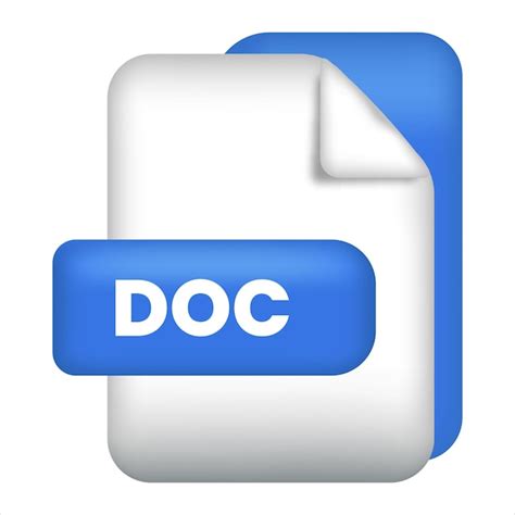 Icono de formato de archivo doc un icono de diseño creativo del formato