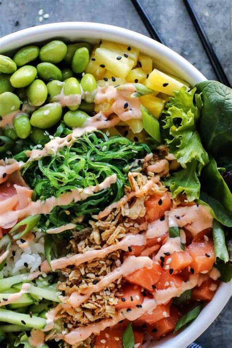 Easy Hawaiian Poke Bowl With Spicy Aioli Artofit