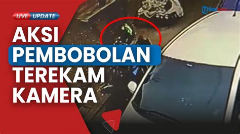 Terekam CCTV Aksi Pencurian Dengan Modus Pecah Kaca Mobil Di Area