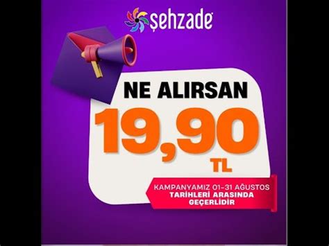 Şehzade Market Kampanyalar Ağustos 2023 YouTube