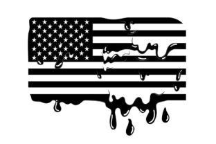 Cartoon Distressed USA Flag Graphic By George Khelashvili Creative