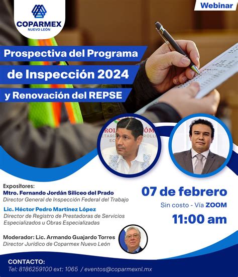 Prospectiva del programa de inspección 2024 y renovación del REPSE
