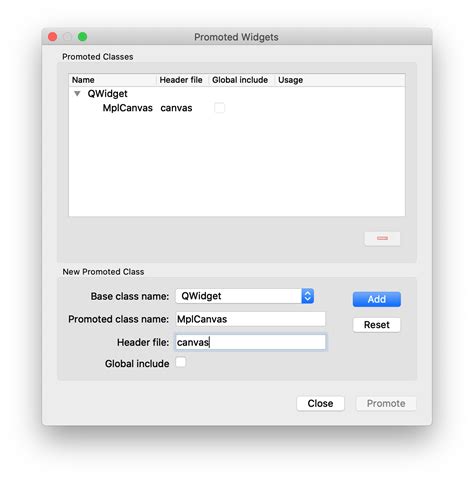 more details regarding embedding custom widgets from qt designer and creating custom gui