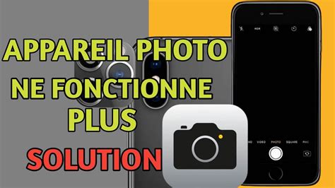 Comment Régler Le Problème De La Caméra Floue Ou Noire Sur iPhone YouTube