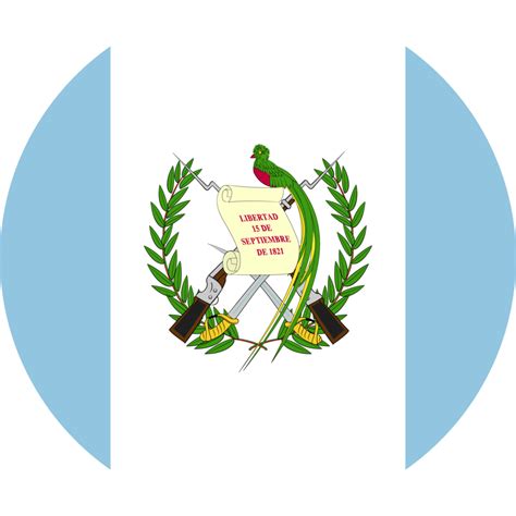 Bandera Circular De Guatemala PNG Para Descargar Gratis
