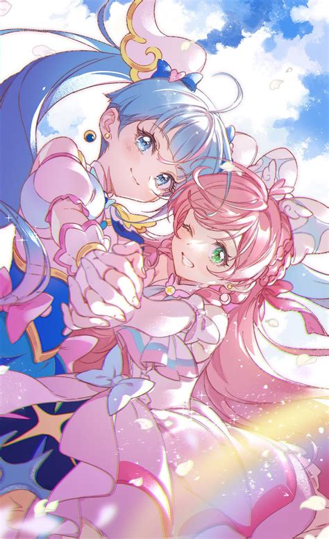 Sora Harewataru Cure Sky Nijigaoka Mashiro And Cure Prism Precure