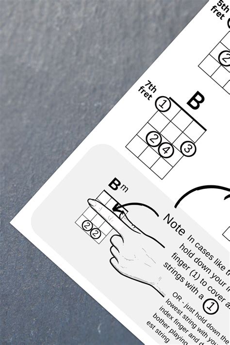 Bass Chord Chart For Beginners Printable At Home For Bass Student Play