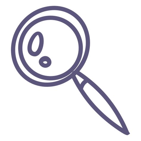 Icono De Trazo De Lupa Descargar PNG SVG Transparente