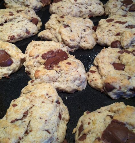 Biscuits aux bananes et pépites de chocolat Recettes du Québec
