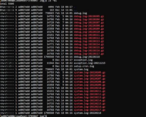 log file locations viewing a server log file via ssh nexcess