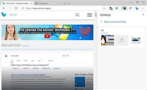 Do Edge Beta trafiły wreszcie Kolekcje Już wkrótce pojawią się w