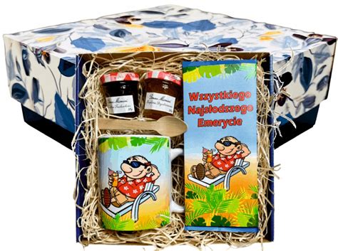 Prezent dla EMERYTKI EMERYTA na emeryturę ZESTAW UPOMINKOWY emerytka