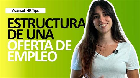 Cómo redactar una oferta de empleo Avansel HR Tips YouTube