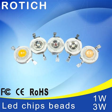 Beads Bulb Diode Lamp Light Beads 10pcs High Power 1w 3w Led