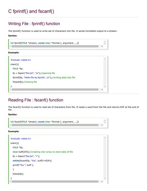 SOLUTION Fprintf And Fscanf In C Studypool