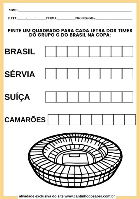 8 Atividades Para A Copa Do Mundo De 2022
