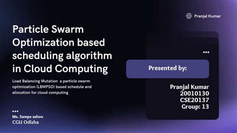 load balancing mutation particle swarm optimization lbmpso based schedule and allocation for