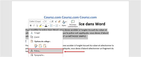 Comment Changer La Police Par D Faut Dans Word M Thodes