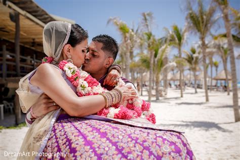 Indian Wedding Married Couple Kissing Images