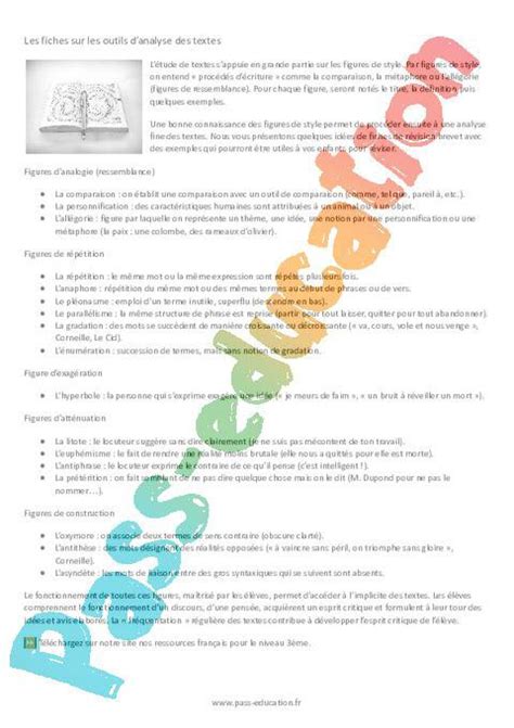 Fiche révision brevet français conseils pour la réussir par Pass