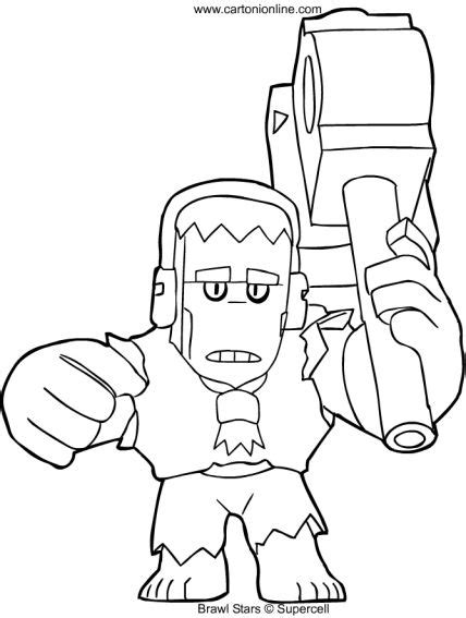 Brawl Stars Coloring Page In 2024 Star Coloring Pages Coloring Pages
